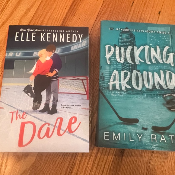 Other | Pucking Around By Emily Rath Blue Cover The Dare Hockey Books ...